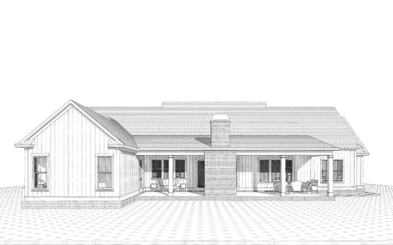 Modern Farmhouse Plan - 3,321 Square Feet, 4 Bedrooms, 3.5 Bathrooms ...