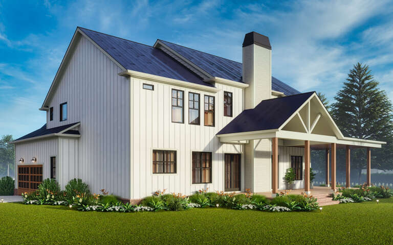 Modern Farmhouse Plan - 3,694 Square Feet, 4 Bedrooms, 3 Bathrooms ...