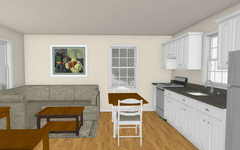 Cottage Plan - 384 Square Feet, 1 Bedroom, 1 Bathroom | Floor Plan ...