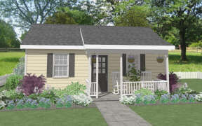 Cottage Plan - 510 Square Feet, 1 Bedroom, 1 Bathroom | Floor Plan ...