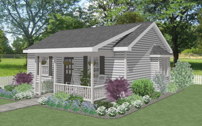 Cottage Plan - 510 Square Feet, 1 Bedroom, 1 Bathroom | Floor Plan ...