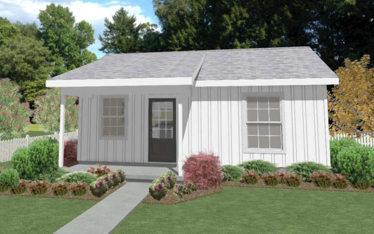 Cottage Plan - 450 Square Feet, 1 Bedroom, 1 Bathroom | Floor Plan ...