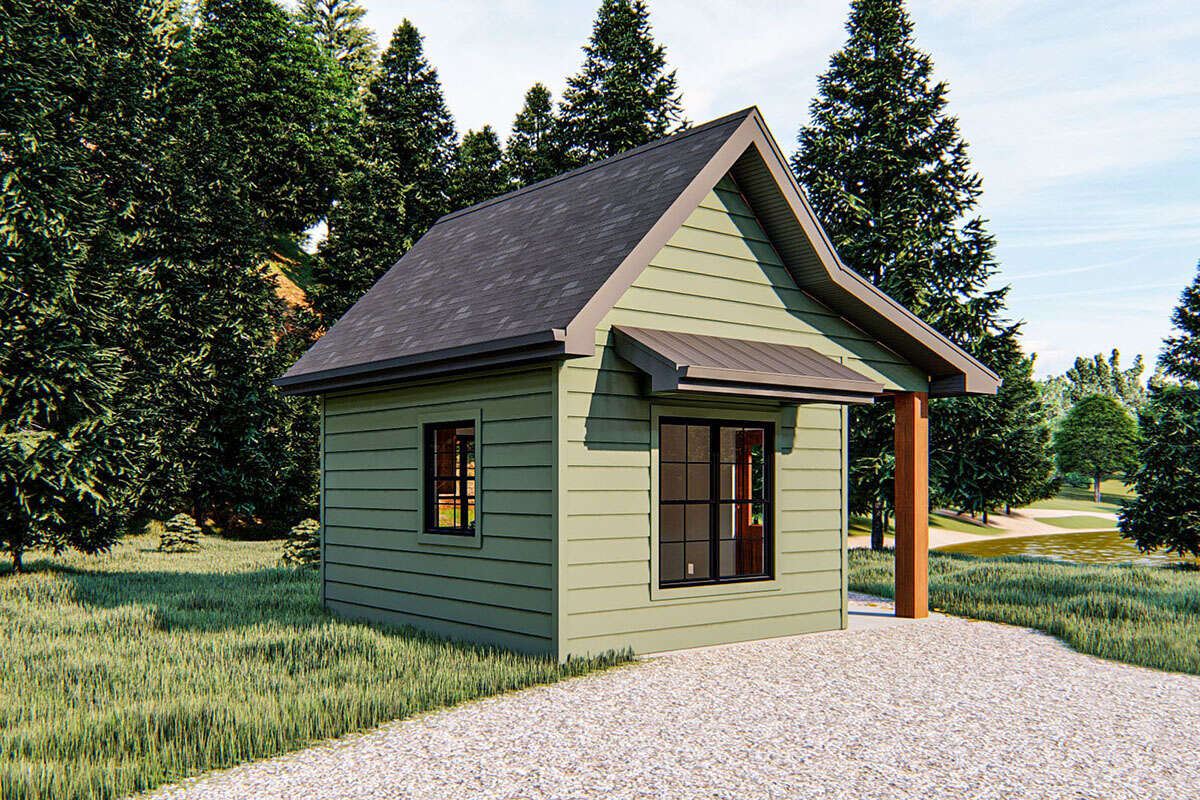 Cabin Plan - 168 Square Feet | Floor Plan #963-01033 | America's Best ...