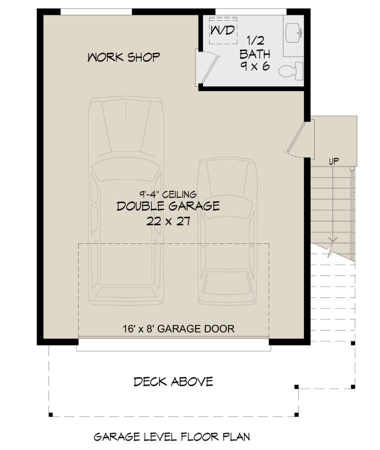 Modern Plan - 715 Square Feet, 2 Bedrooms, 1.5 Bathrooms | Floor Plan ...