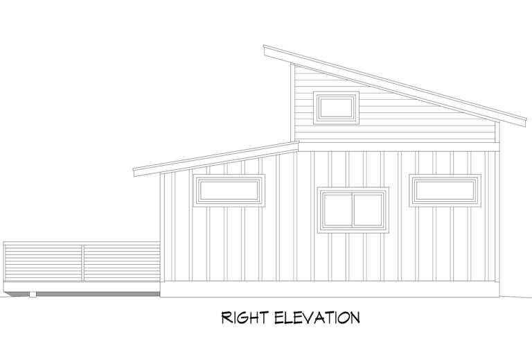 Modern Plan - 823 Square Feet, 1 Bedroom, 1 Bathroom | Floor Plan #940 ...