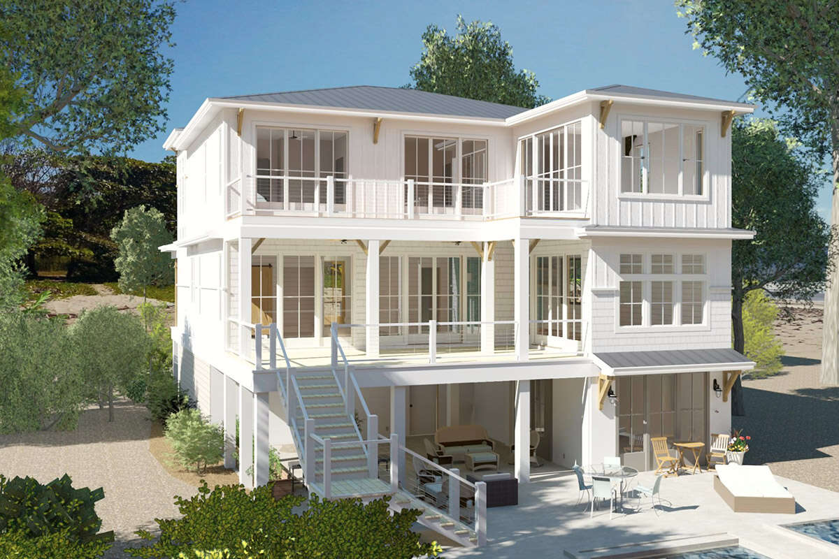 Coastal Plan - 3,121 Square Feet, 4 Bedrooms, 4.5 Bathrooms | Floor ...