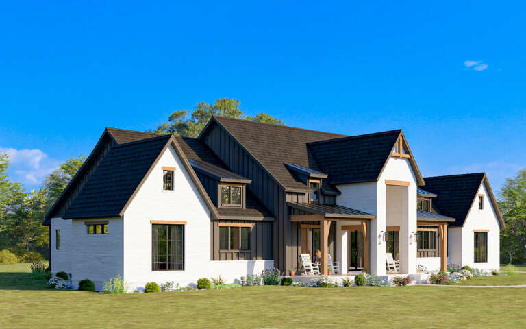 Modern Farmhouse Plan - 3,877 Square Feet, 4 Bedrooms, 3.5 Bathrooms | Floor Plan #4534-00133 ...