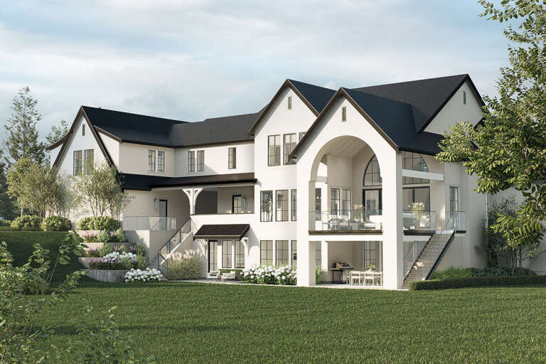Modern Transitional Plan - 4,954 Square Feet, 6-7 Bedrooms, 4.5 ...