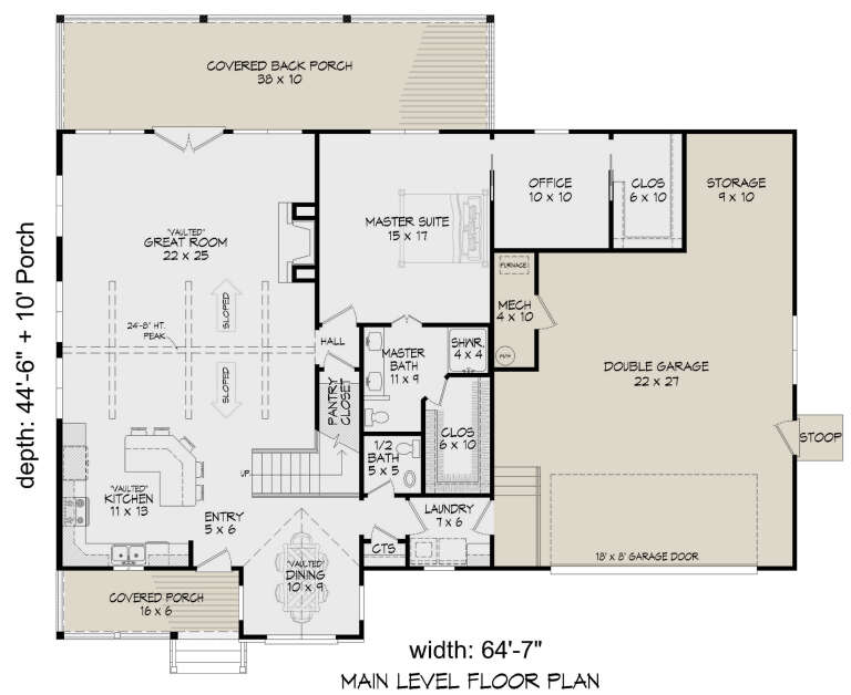Craftsman Plan - 2,357 Square Feet, 3-4 Bedrooms, 2.5 Bathrooms | Floor ...