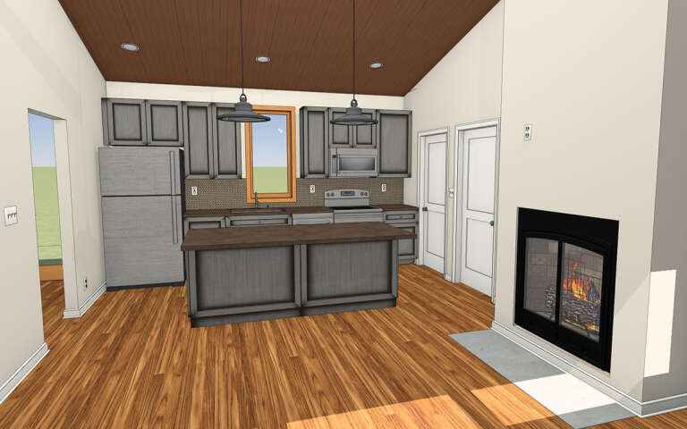 Modern Plan - 902 Square Feet, 2 Bedrooms, 2 Bathrooms | Floor Plan ...