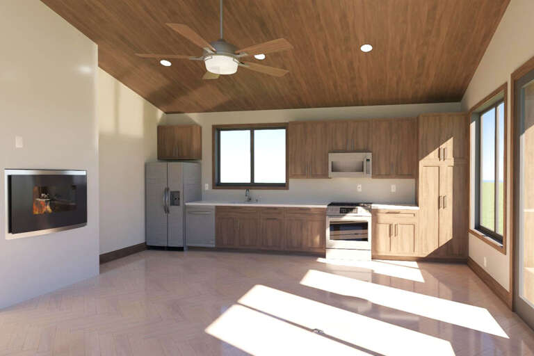 Modern Plan - 688 Square Feet, 1 Bedroom, 1 Bathroom | Floor Plan #1462 ...