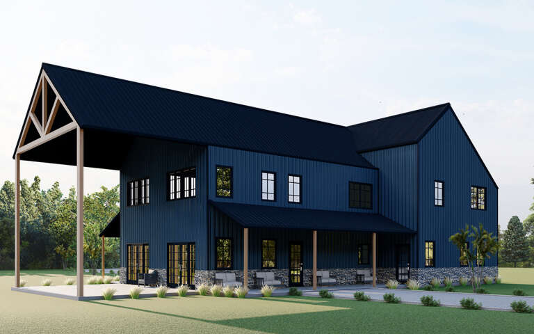 Barn Plan - 4,747 Square Feet, 4 Bedrooms, 3.5 Bathrooms | Floor Plan ...