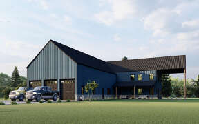 Barn Plan - 4,747 Square Feet, 4 Bedrooms, 3.5 Bathrooms | Floor Plan ...