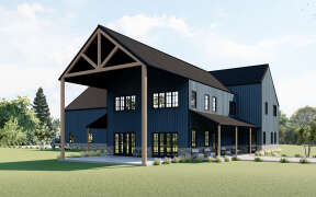 Barn Plan - 4,747 Square Feet, 4 Bedrooms, 3.5 Bathrooms | Floor Plan ...