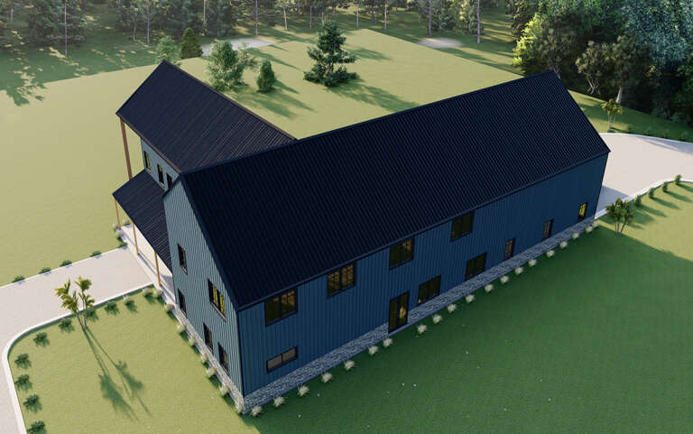Barn Plan - 4,747 Square Feet, 4 Bedrooms, 3.5 Bathrooms | Floor Plan ...