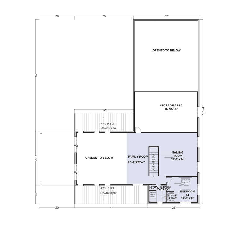 Barn Plan - 4,747 Square Feet, 4 Bedrooms, 3.5 Bathrooms | Floor Plan ...