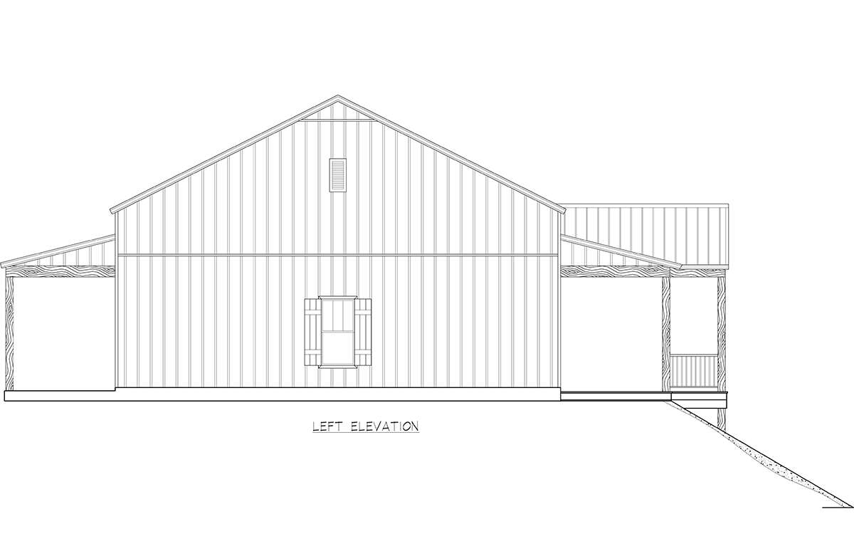 Barn Plan - 3,210 Square Feet, 5 Bedrooms, 4 Bathrooms | Floor Plan ...