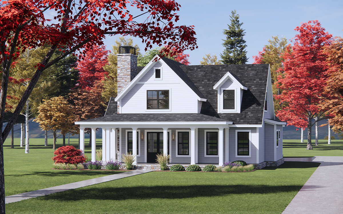 Modern Farmhouse Plan - 1,993 Square Feet, 3-4 Bedrooms, 2.5 Bathrooms ...