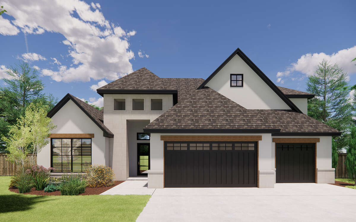 Modern Transitional Plan - 3,551 Square Feet, 3-4 Bedrooms, 3.5 ...