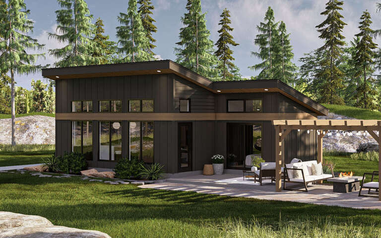 Modern Plan - 583 Square Feet, 1 Bedroom, 1 Bathroom | Floor Plan #963 ...