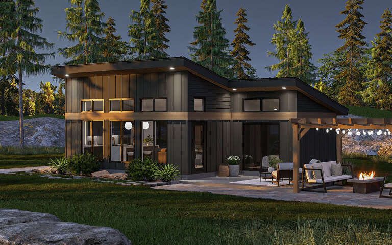 Modern Plan - 583 Square Feet, 1 Bedroom, 1 Bathroom | Floor Plan #963 ...