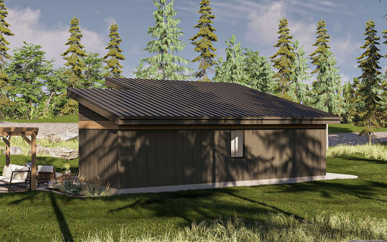 Modern Plan - 583 Square Feet, 1 Bedroom, 1 Bathroom | Floor Plan #963 ...