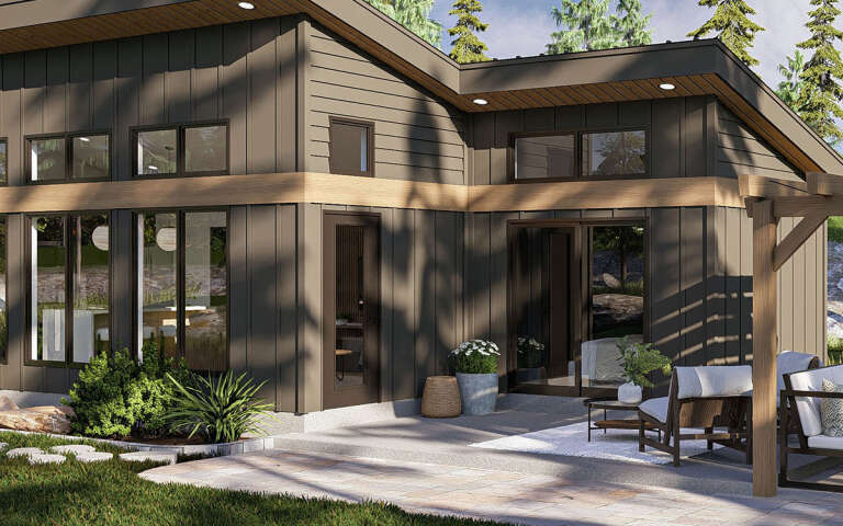 Modern Plan - 583 Square Feet, 1 Bedroom, 1 Bathroom | Floor Plan #963 ...