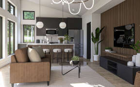Modern Plan - 583 Square Feet, 1 Bedroom, 1 Bathroom | Floor Plan #963 ...