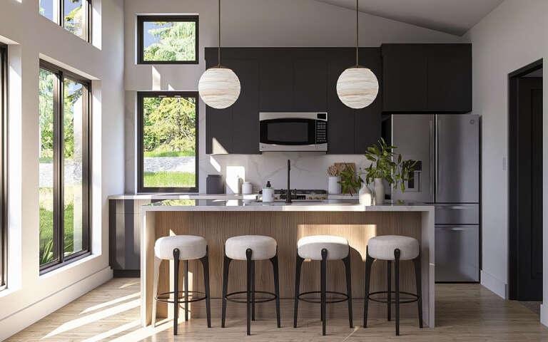 Modern Plan - 583 Square Feet, 1 Bedroom, 1 Bathroom | Floor Plan #963 ...