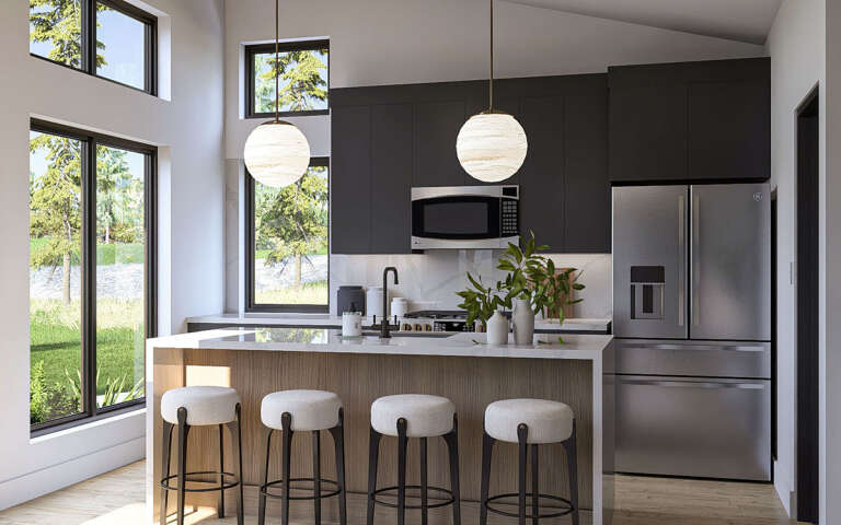 Modern Plan - 583 Square Feet, 1 Bedroom, 1 Bathroom | Floor Plan #963 ...