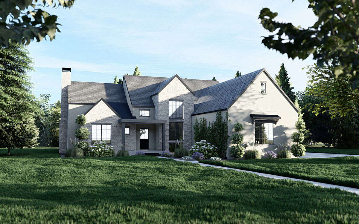 Modern Transitional Plan - 2,858 Square Feet, 4-6 Bedrooms, 3.5 ...