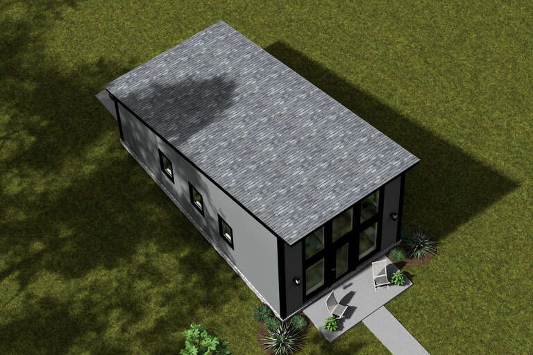 Modern Plan - 496 Square Feet, 1 Bedroom, 1 Bathroom | Floor Plan #4848 ...