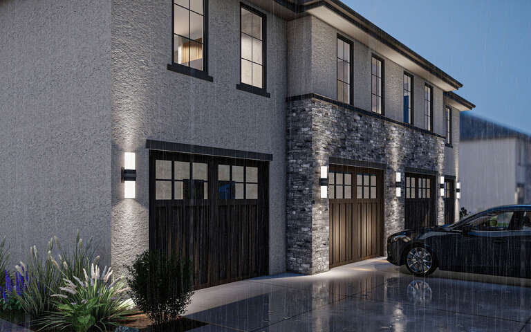 Modern Fourplex Plan - 708 Square Feet, 1 Bedroom, 1 Bathroom | Floor ...