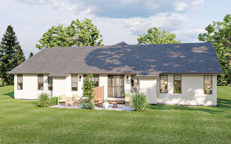 Modern Farmhouse Duplex Plan - 1,258 Square Feet, 2 Bedrooms, 2 ...