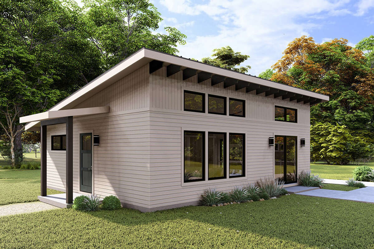 Modern Plan - 720 Square Feet, 1 Bedroom, 1 Bathroom | Floor Plan #7011 ...