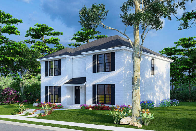 European Duplex Plan - 1,148 Square Feet, 3 Bedrooms, 1.5 Bathrooms ...