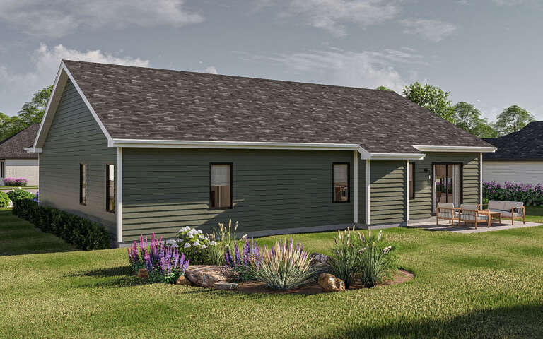 Country Plan - 1,417 Square Feet, 3 Bedrooms, 2 Bathrooms | Floor Plan ...