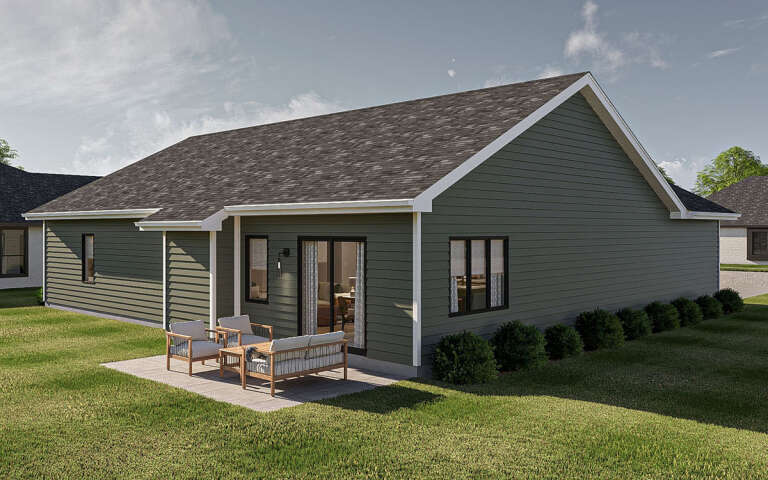 Country Plan - 1,417 Square Feet, 3 Bedrooms, 2 Bathrooms | Floor Plan ...