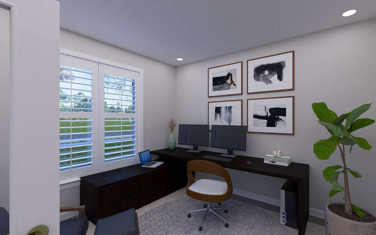 Modern Transitional Plan - 3,163 Square Feet, 5 Bedrooms, 3.5 Bathrooms ...