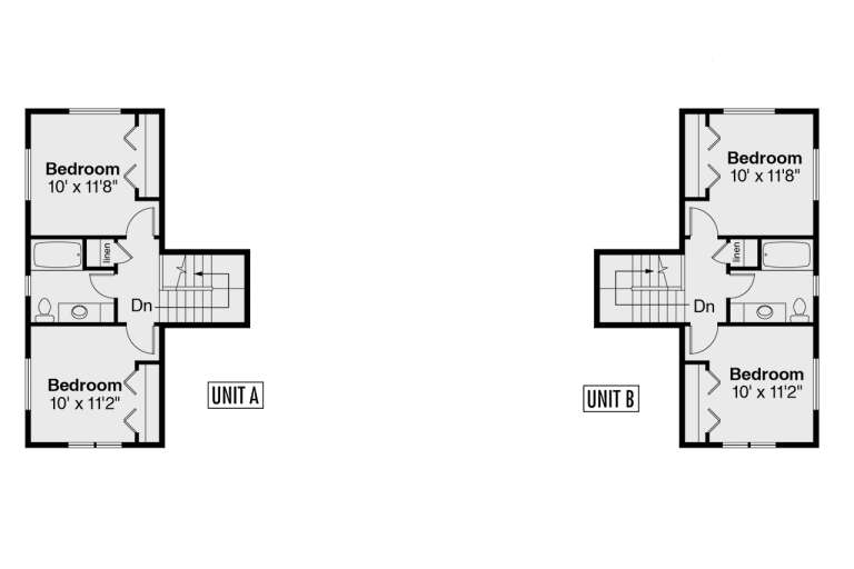 Country Duplex Plan - 1,378 Square Feet, 3 Bedrooms, 2.5 Bathrooms ...