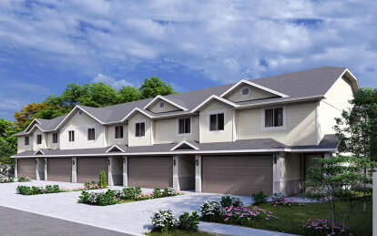 Traditional Fiveplex Plan - 1,692 Square Feet, 3 Bedrooms, 2.5 ...