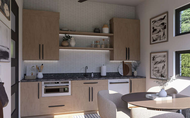 Modern Plan - 373 Square Feet, 1 Bedroom, 1 Bathroom | Floor Plan #963 ...