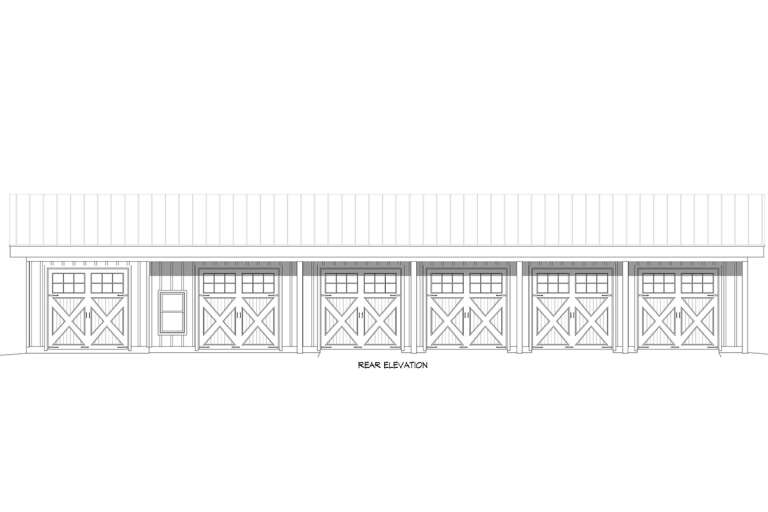 Modern 7 Car Garage Plan - 4,536 Square Feet, 1 Bedroom, 2 Bathrooms ...