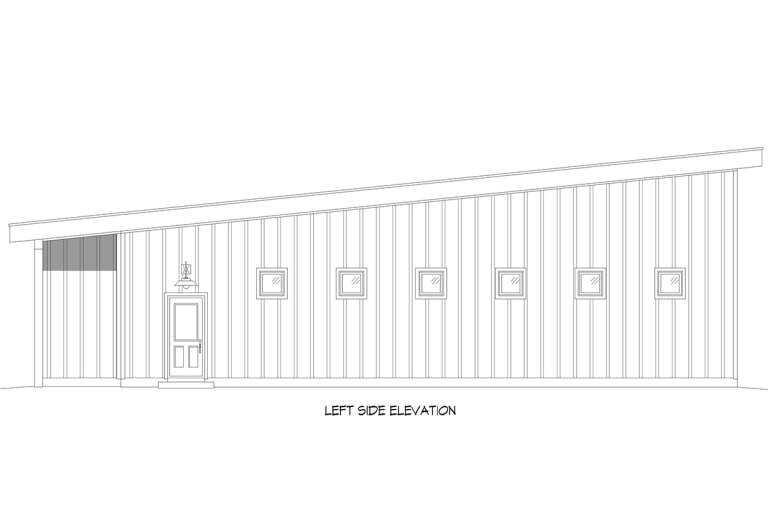 Modern 7 Car Garage Plan - 4,536 Square Feet, 1 Bedroom, 2 Bathrooms ...