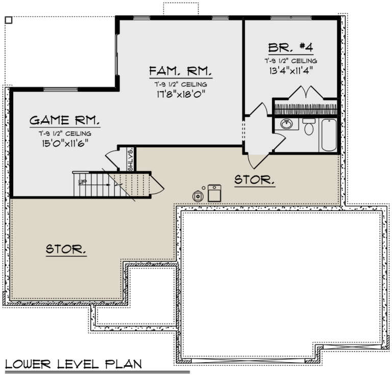 Craftsman Plan - 2,357 Square Feet, 4 Bedrooms, 3 Bathrooms | Floor ...