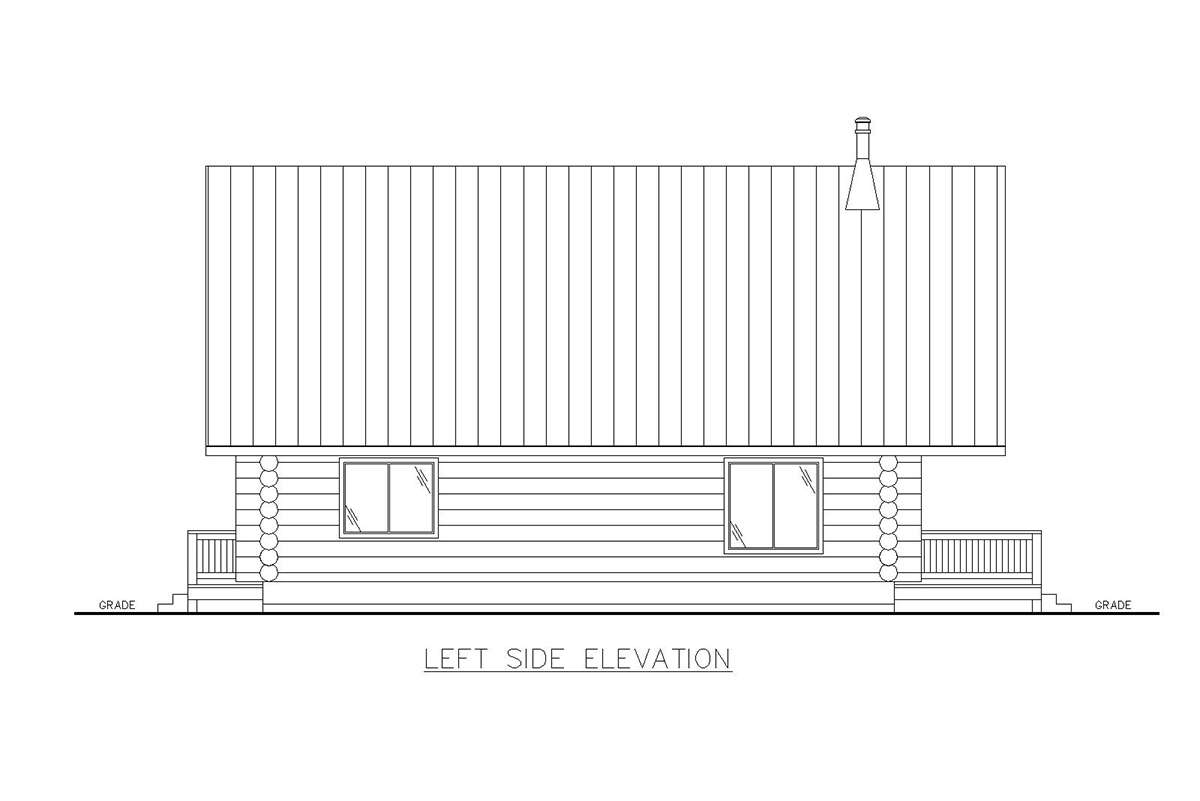 Log Plan - 1,405 Square Feet, 1 Bedroom, 1 Bathroom | Floor Plan #039 ...