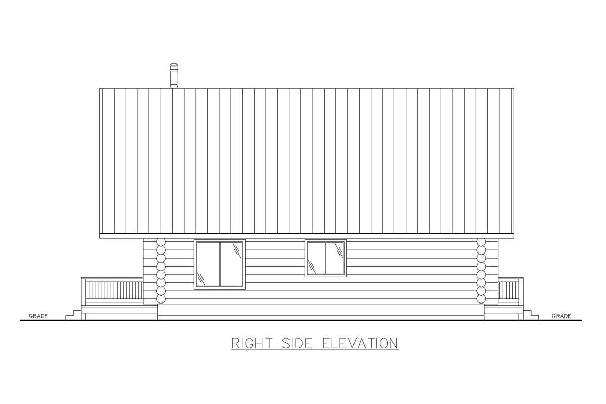 Log Plan - 1,405 Square Feet, 1 Bedroom, 1 Bathroom | Floor Plan #039 ...