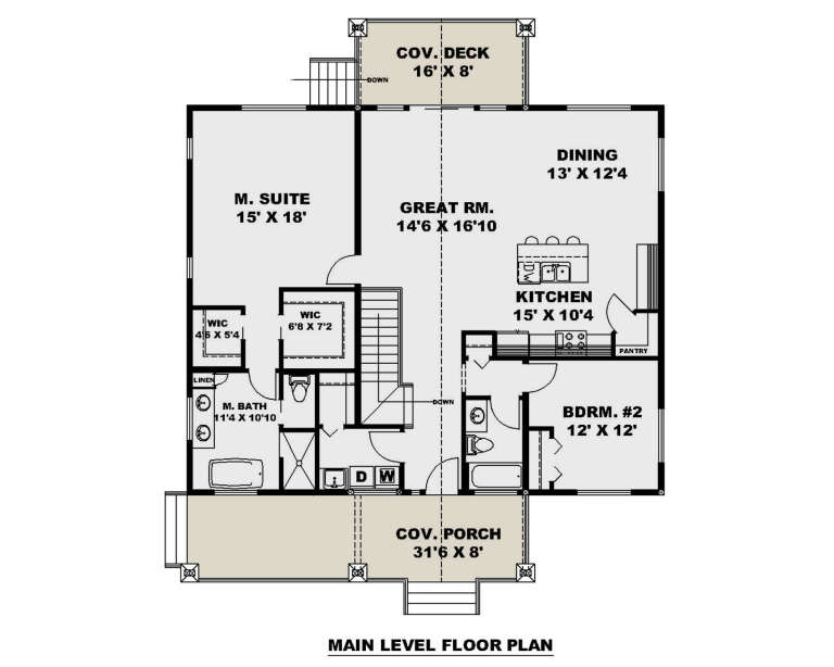 Craftsman Plan - 2,586 Square Feet, 3 Bedrooms, 3 Bathrooms | Floor ...