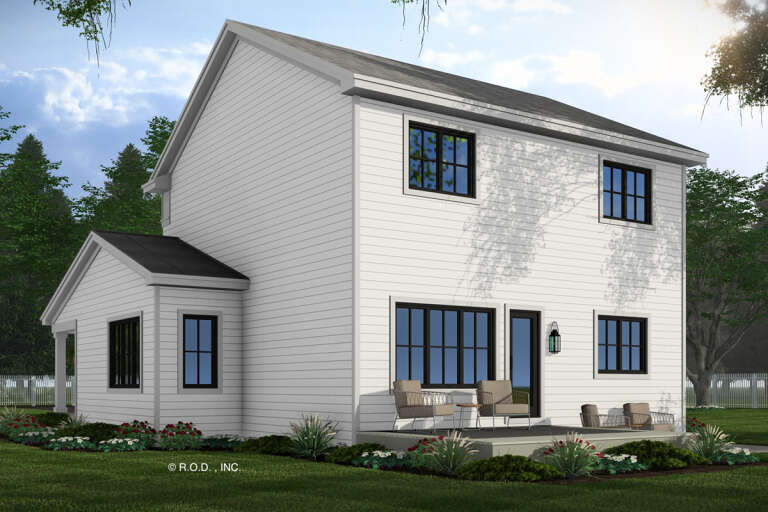 Modern Farmhouse Plan - 2,060 Square Feet, 4 Bedrooms, 3.5 Bathrooms ...