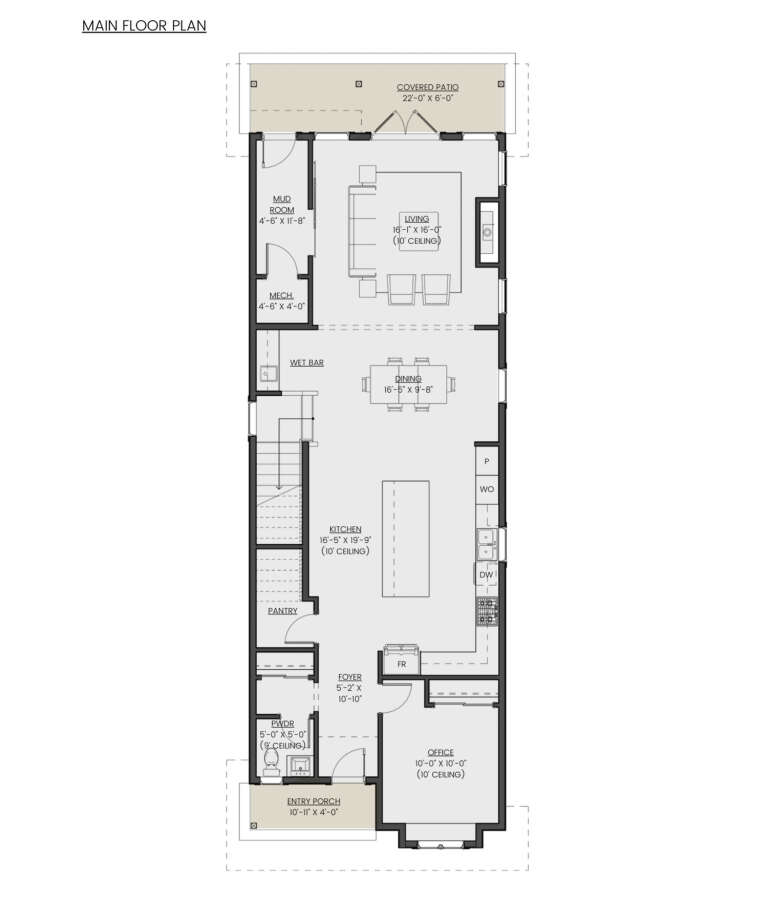 Modern Farmhouse Plan - 2,494 Square Feet, 4 Bedrooms, 2.5 Bathrooms | Floor Plan #2452-00006 ...